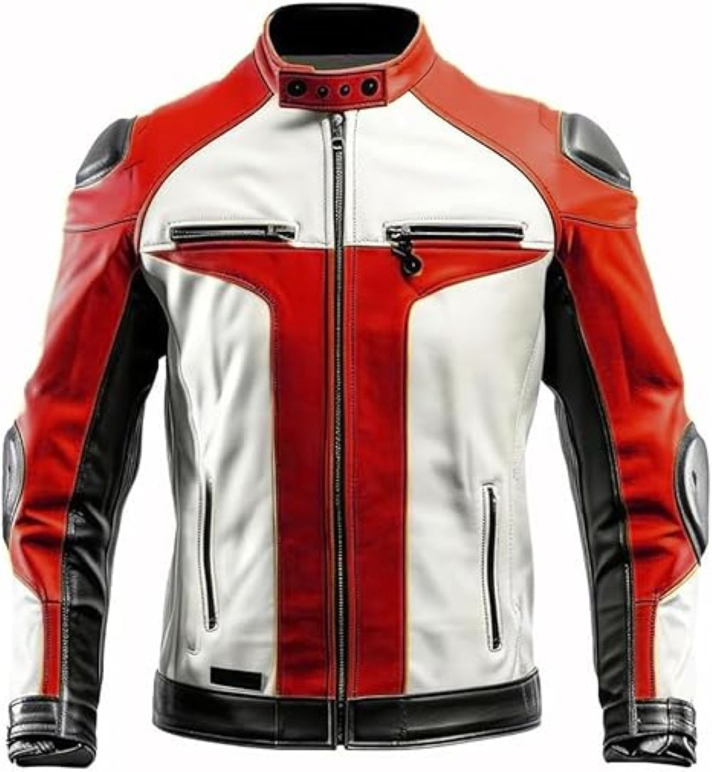 Buy Trendy Motorcycle Pure Sheepskin Leather Cafe Racer Jacket For Men ...